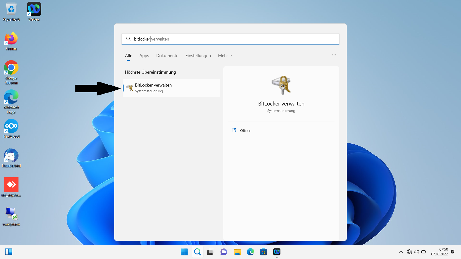 Bitlocker Pin ändern und Wiederherstellungsschlüssel sichern ...