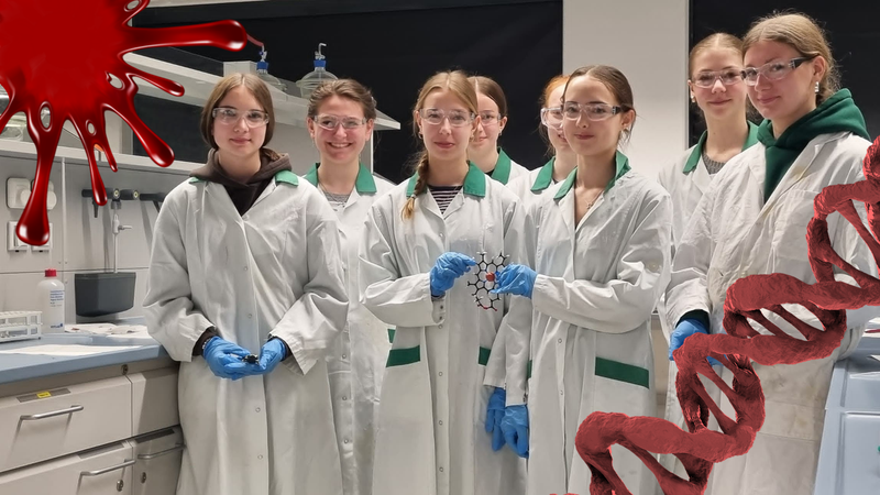 Crime Scene at Girls' Day in the Bioorganic Chemistry Group | University of Koblenz